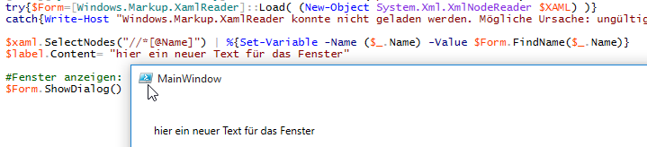 PowerShell WPF GUI - Voraussetzungen und erste GUI Anwendung PowerShell WPF GUI - Voraussetzungen und erste GUI Anwendung